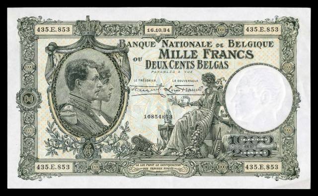 Collecting: Belgian 1000 Frank/200 Belga Banknotes | LaceNews