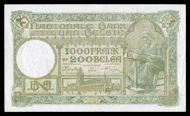Collecting: Belgian 1000 Frank/200 Belga Banknotes | LaceNews